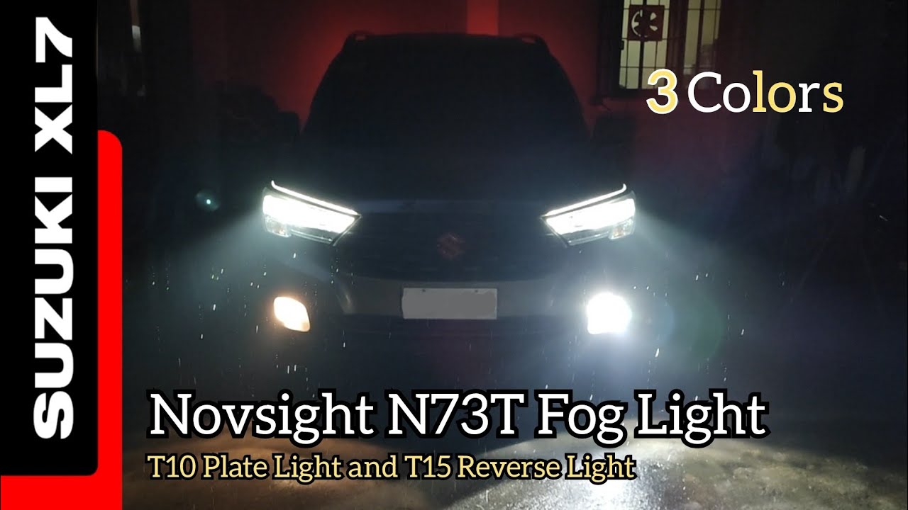 Suzuki XL7 LED Foglight - Novsight N73T H11 / H16 Tricolor Shopee Budol ...