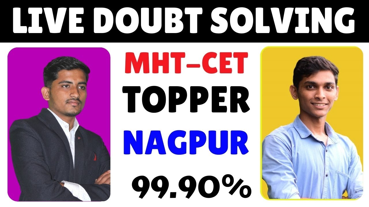 MHT-CET Topper Live Interview / Ask your Doubt to Topper / Don't miss ...