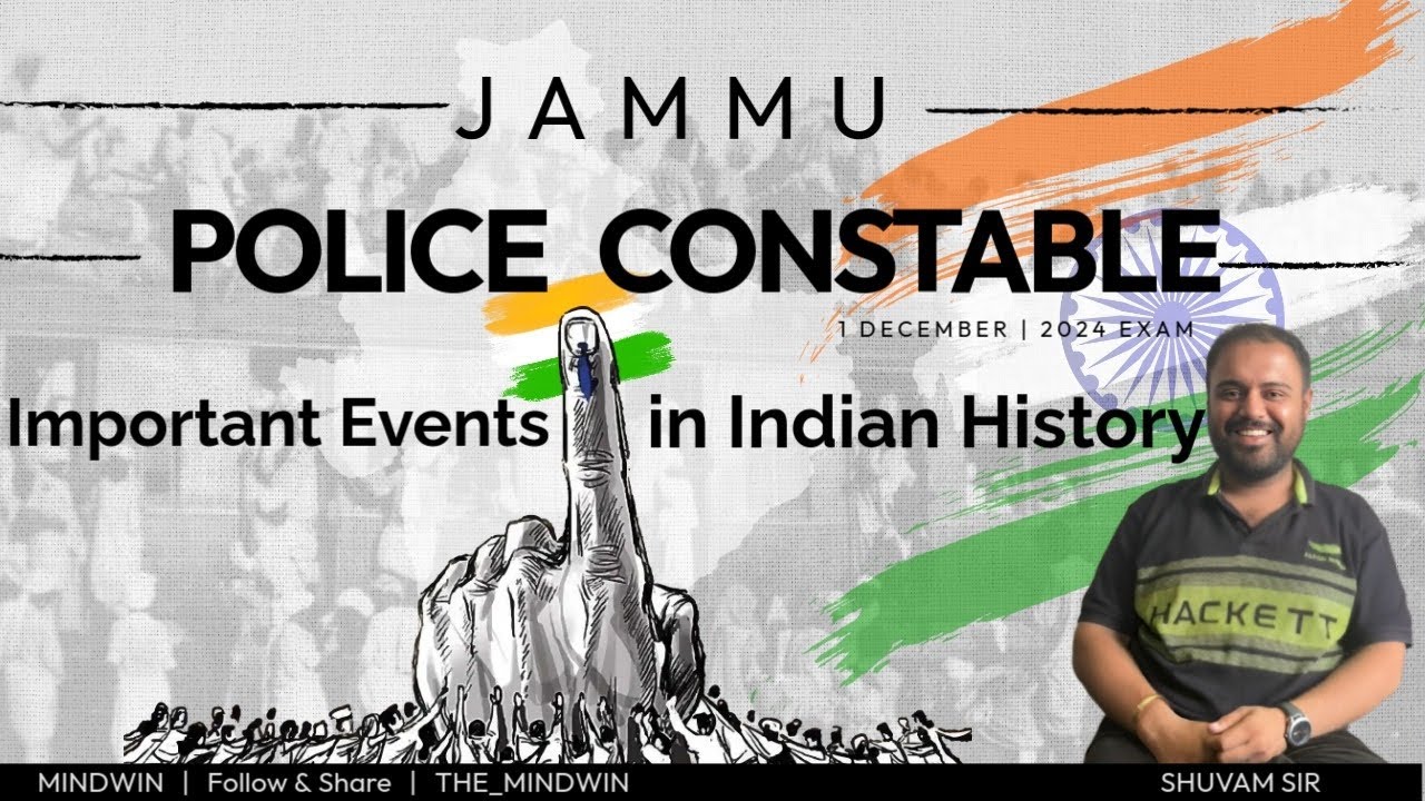 IMPORTANT EVENTS IN MODERN HISTORY||JKP CONSTABLE #jkssb #mindwin # ...