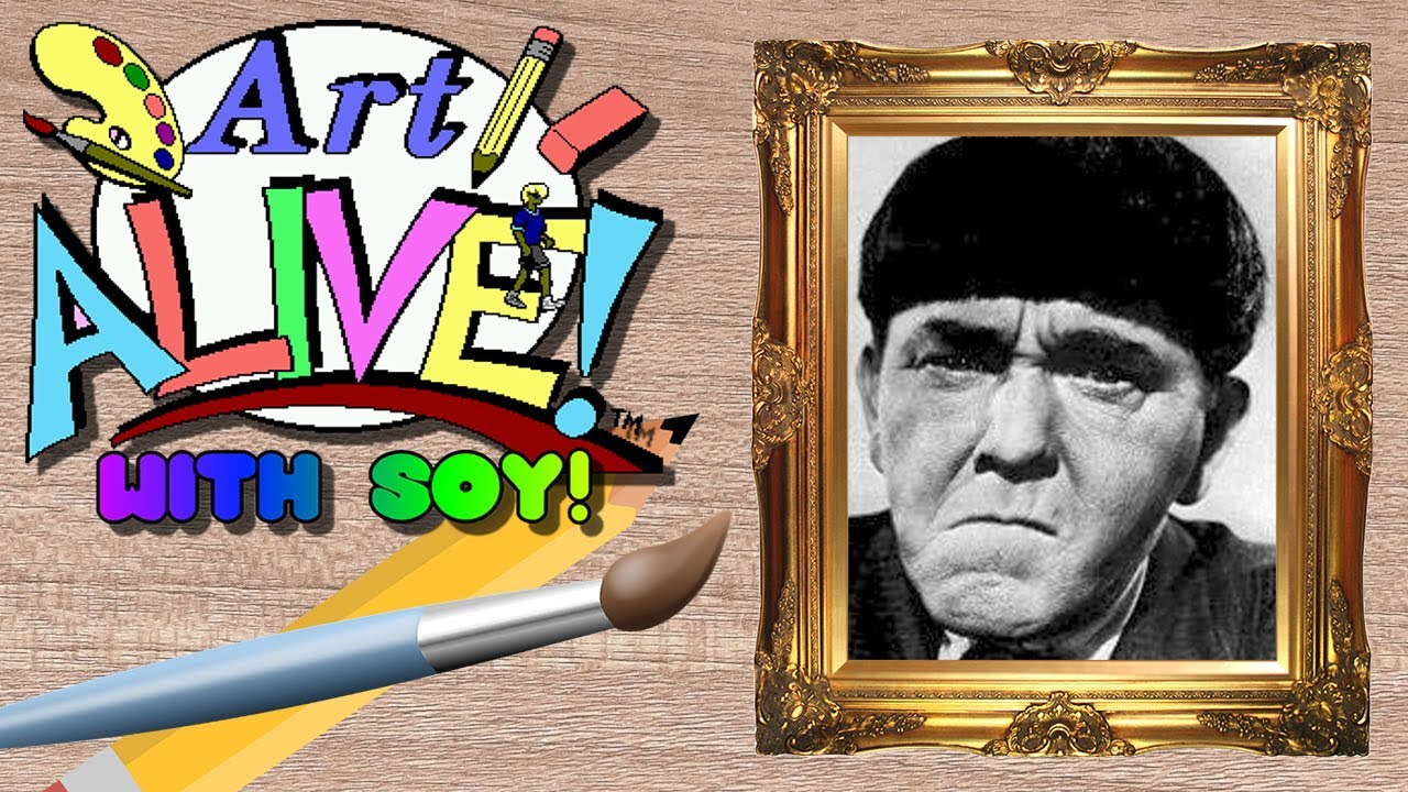 Drawing Moe Howard of the Three Stooges | Art Alive with Soy! - YouTube