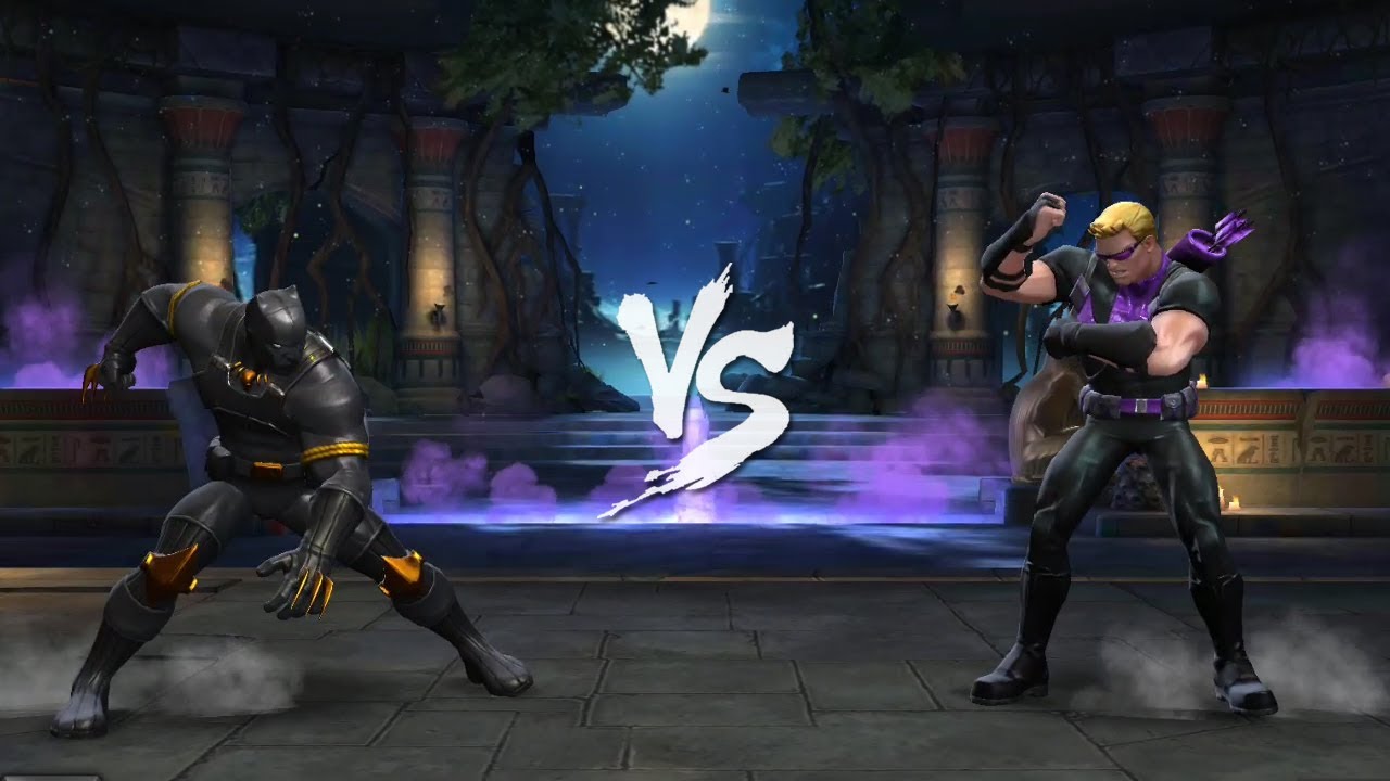 MCOC Fights - Black Panther vs Hawkeye | Marvel Contest of Champions ...