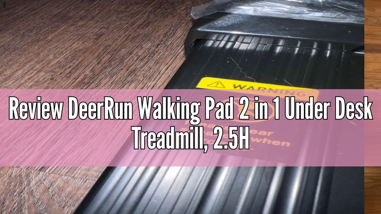 Review DeerRun Walking Pad 2 in 1 Under Desk Treadmill, 2.5HP Low Noise ...