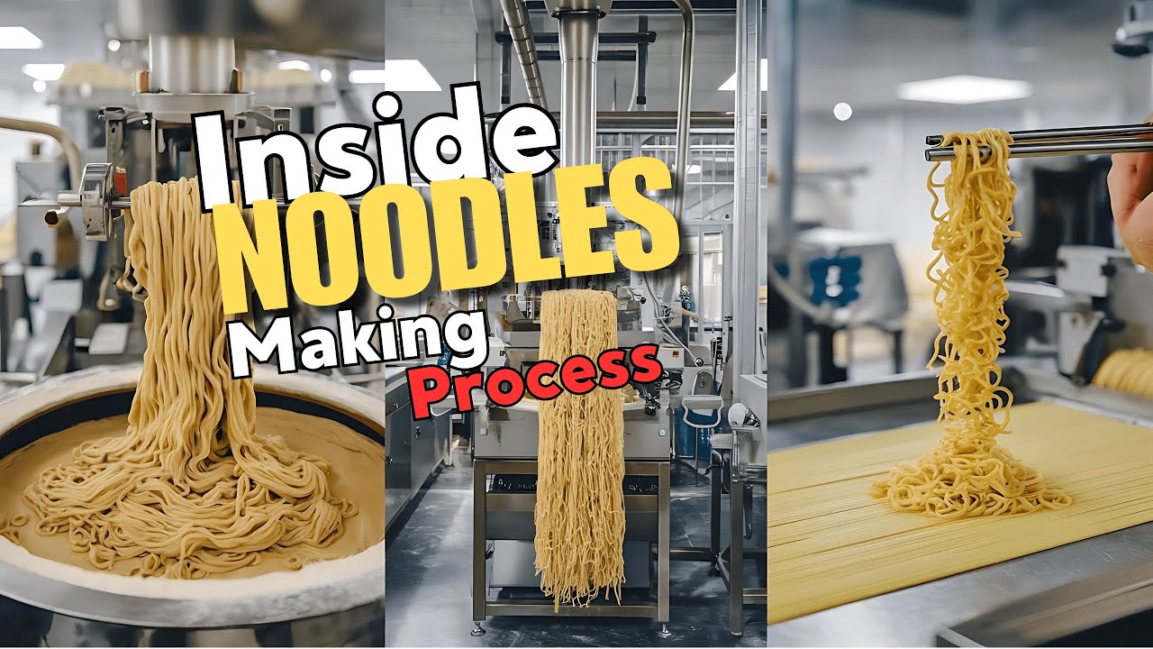 Amazing Process of Making 3 Types of NOODLES | Inside the Factory Full ...