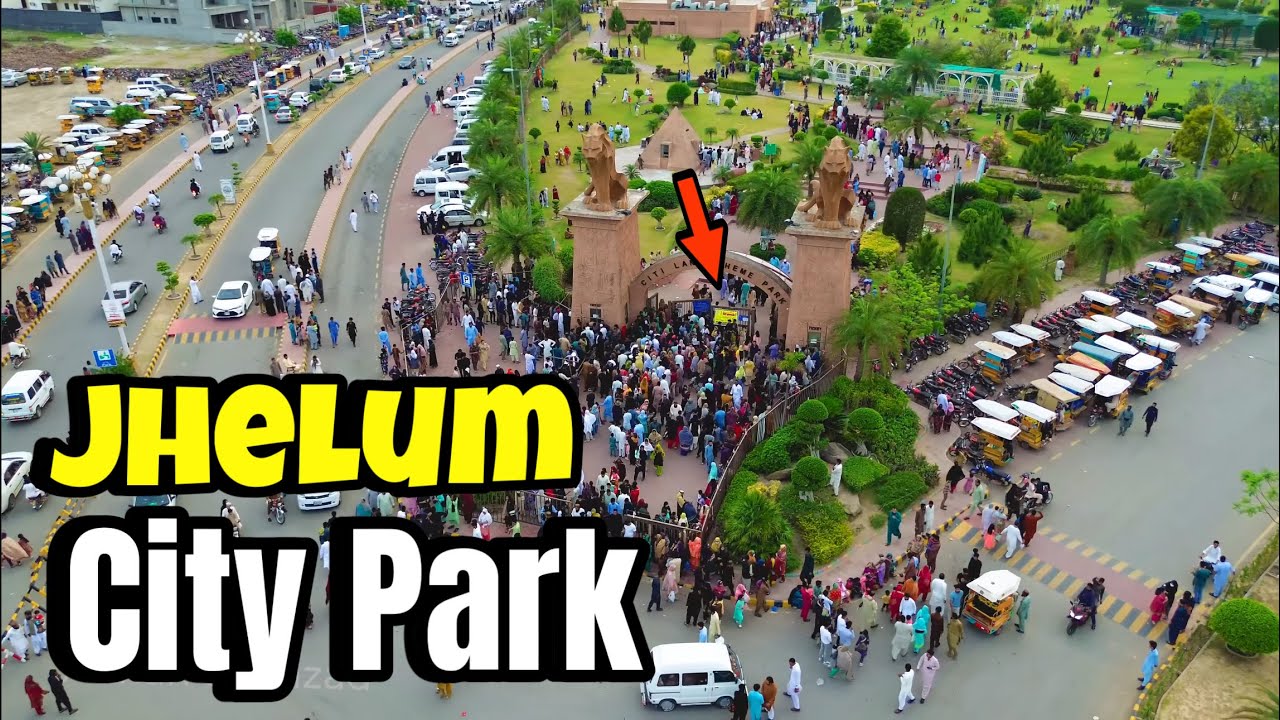Jhelum New Modern City Tour 🚁 | Satellite Town & City Park | Eid ...