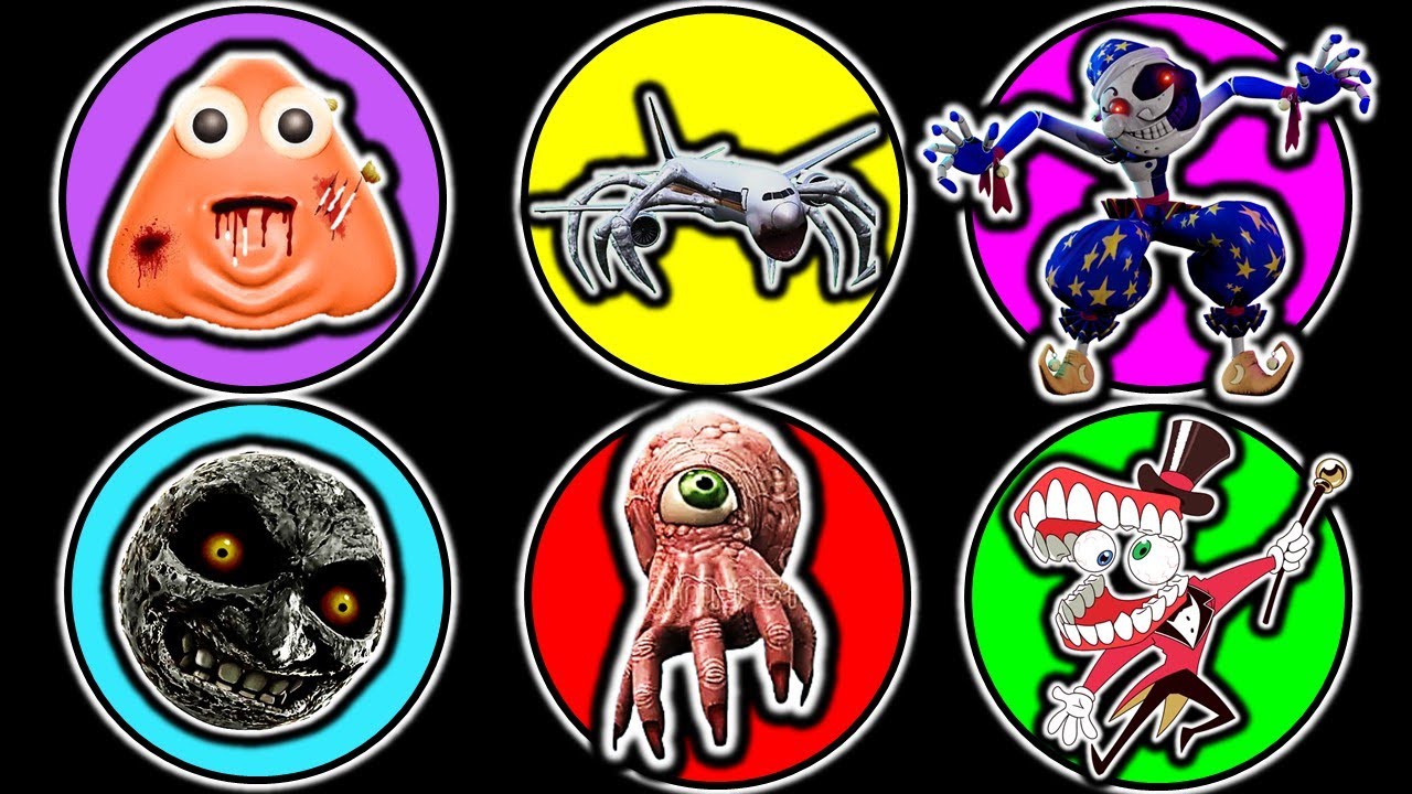 KUMPULAN MONSTER !! Brain Eye, Caine Digital, Scary Moon, Plane Eater ...