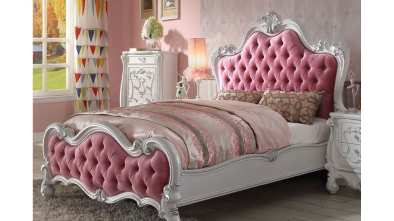 Modern bedroom set with deco paint work. - YouTube