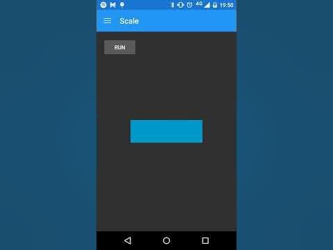 Android scale animation - YouTube
