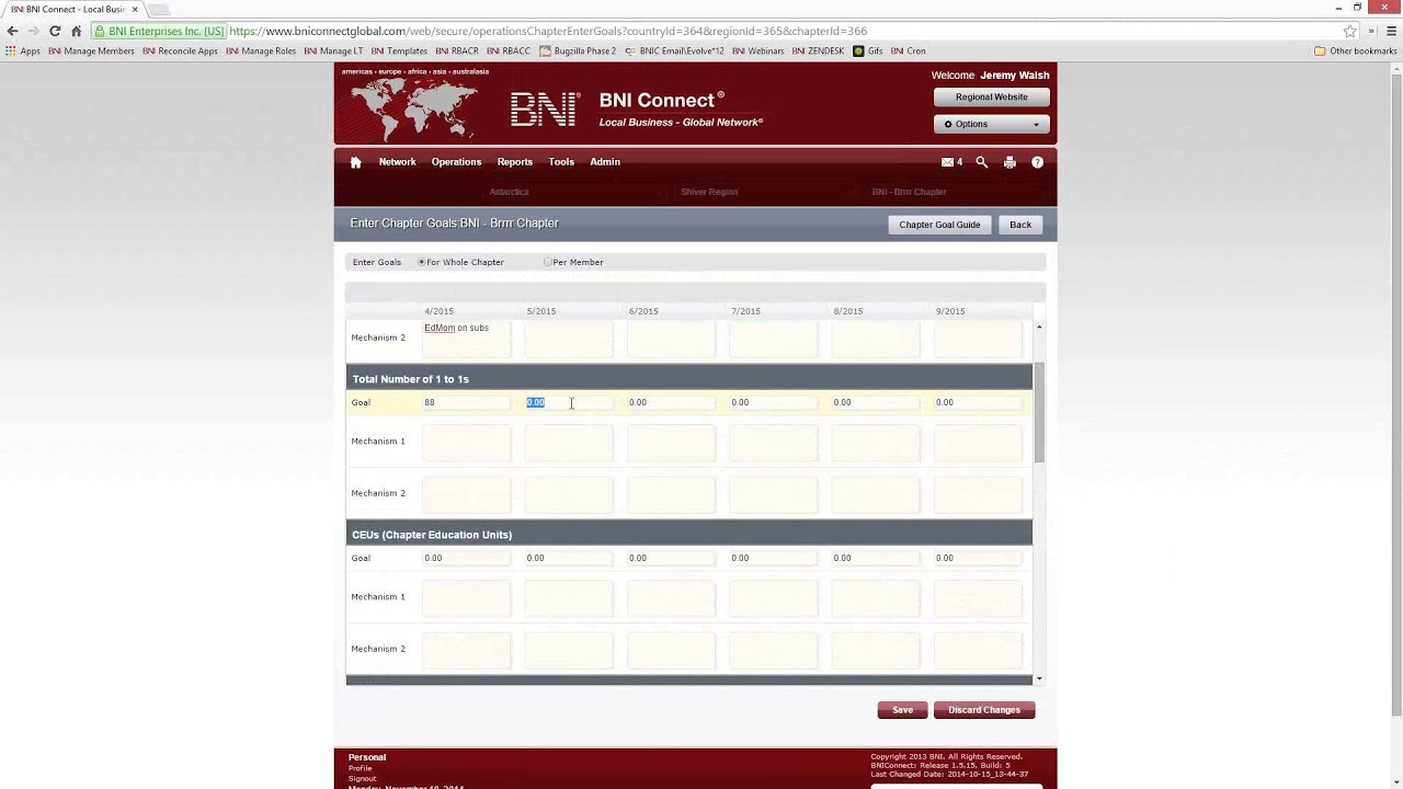 BNI Connect: Chapter Goals for Leadership Teams-November 10, 2014 - YouTube