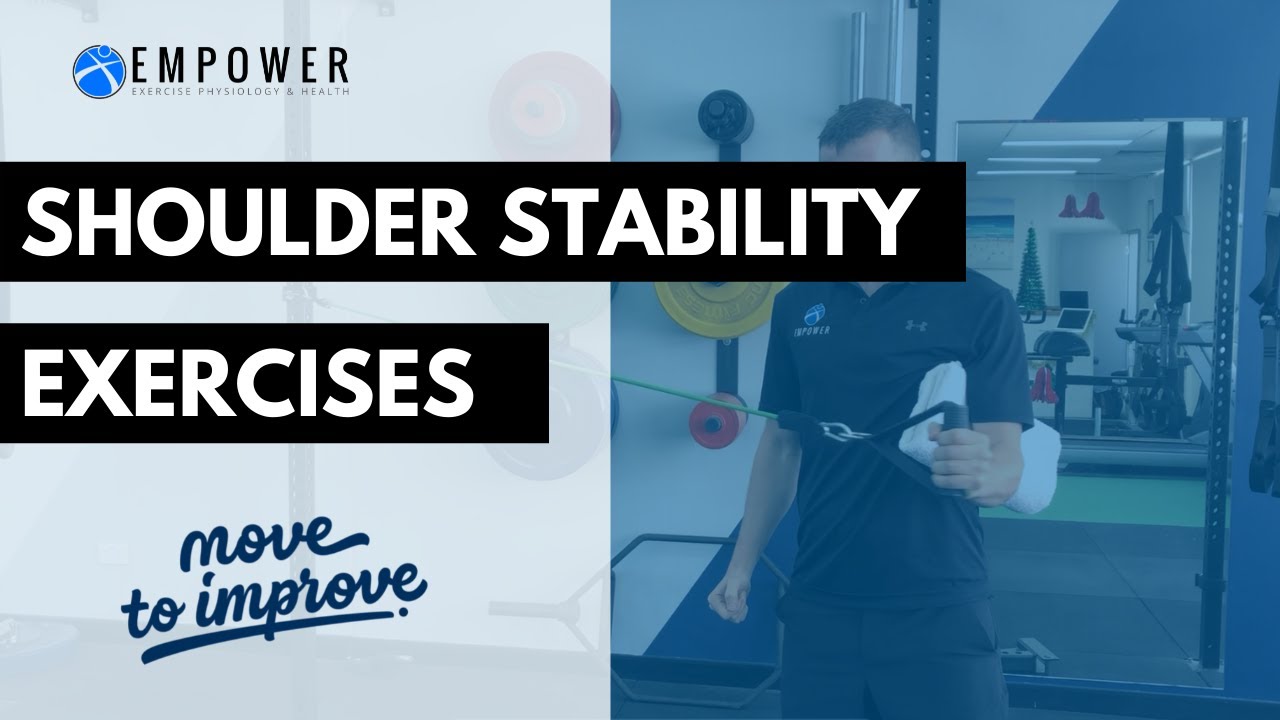 Simple shoulder stability exercises - YouTube