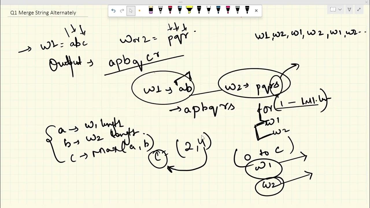 Merge Strings Alternately in java | Step-by-Step Tutorial - YouTube