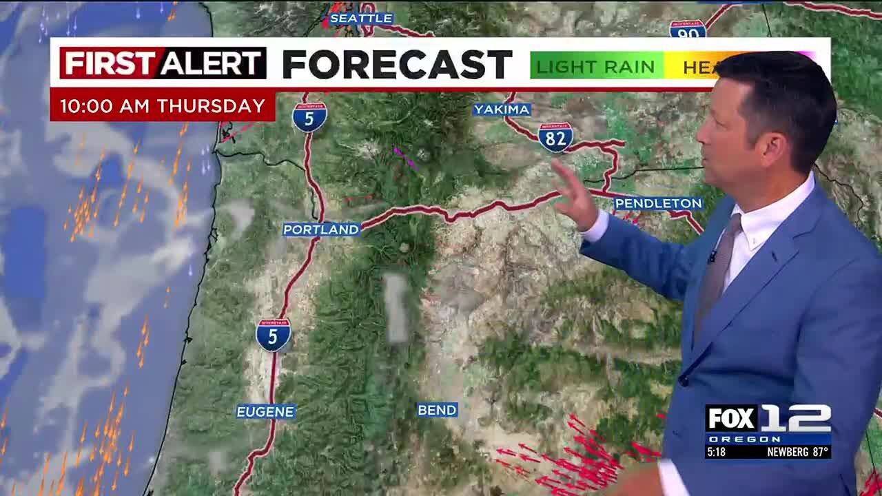 First Alert Wednesday evening FOX 12 weather forecast (7/31) - YouTube