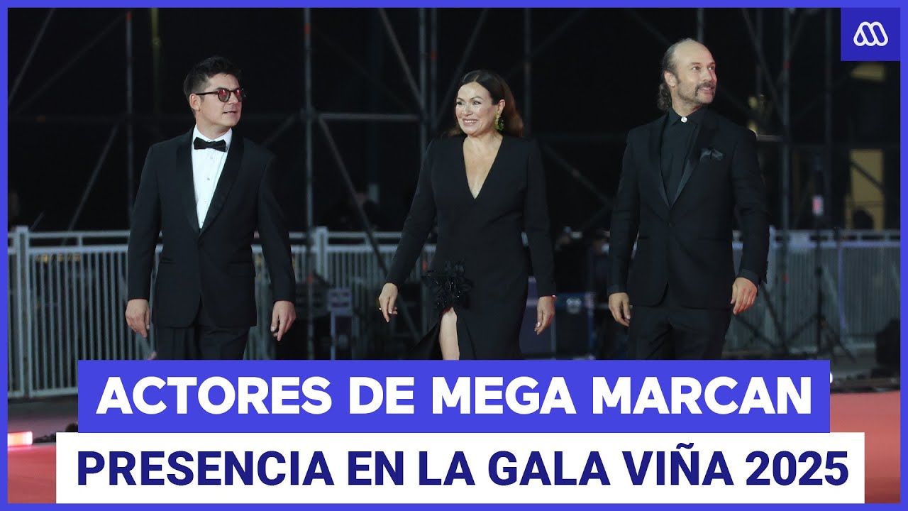 Los actores de Mega marcan presencia en la Alfombra Roja de la Gala ...