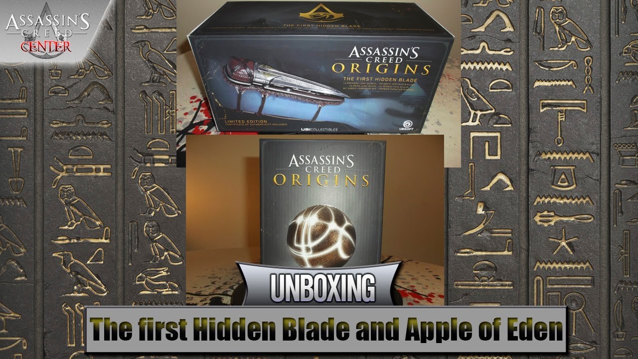 AC Origins | 2017 | Unboxing The First Hidden Blade y Apple Eden ...