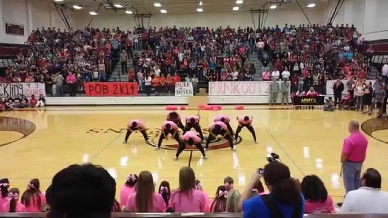 Pink Out Pep Rally Spartan Breakers - YouTube