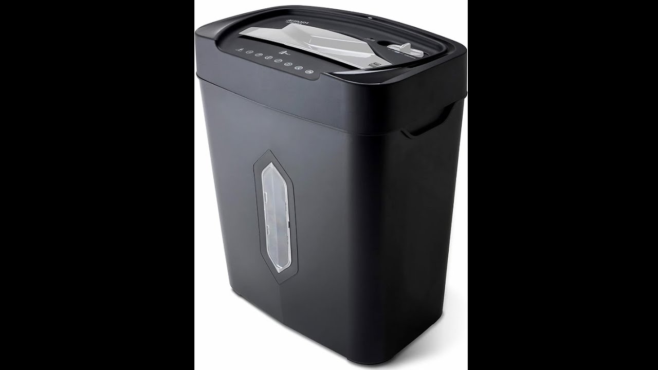 Aurora paper and credit card shredder - YouTube