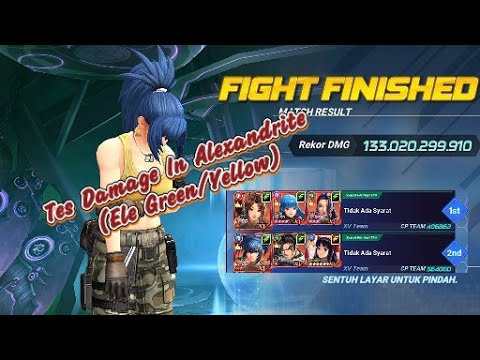 [KOFAS] Tes Damage In Alexandrite Element Green/Yellow - YouTube