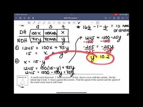 Math 10C Unit 5 Systems of Equations L6: Applications of Systems of ...