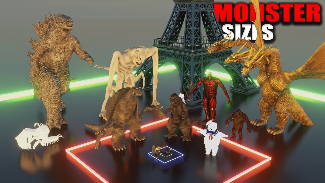 🐉Monsters REAL Size in Perspective 3D Animation - YouTube