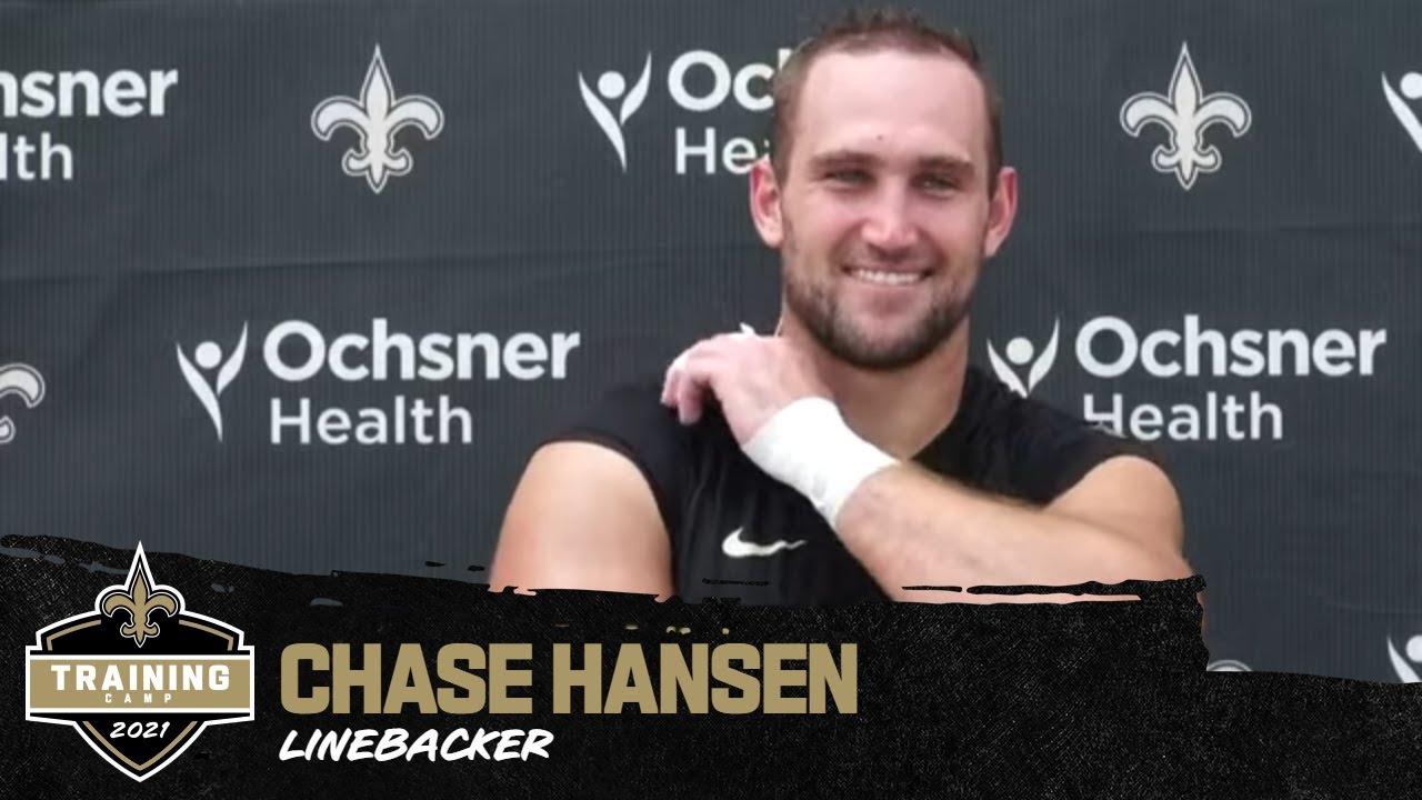 Chase Hansen on Camp Progress, Health | Saints Training Camp 2021 - YouTube