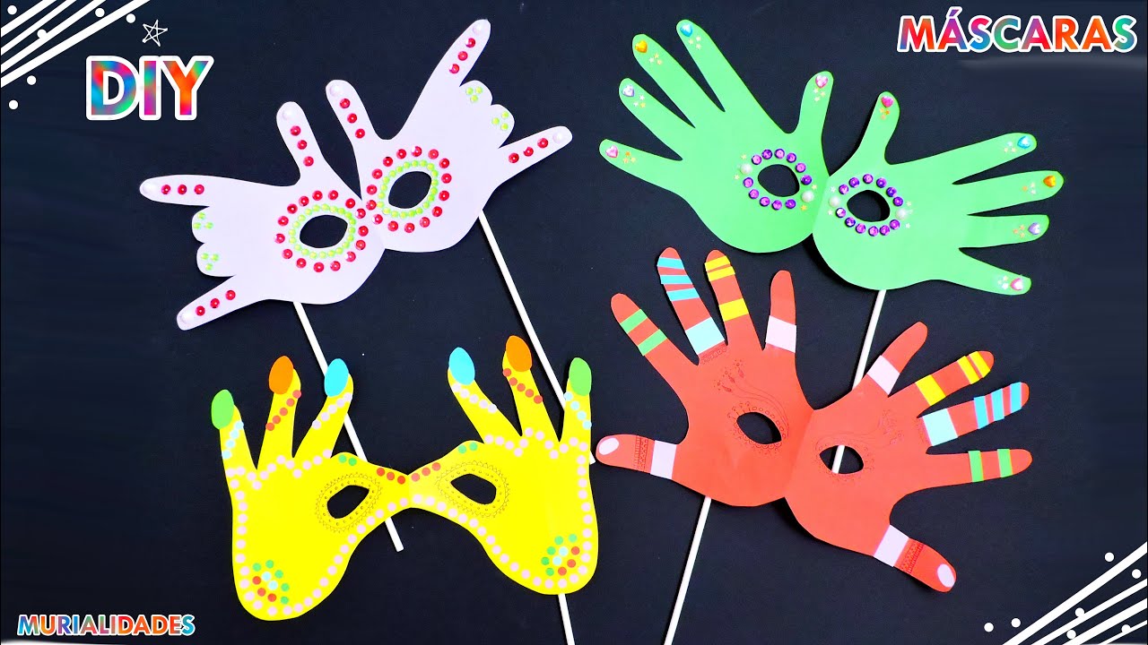 MANUALIDADES CON PAPEL Máscaras para Carnaval - 4 Ideas para Antifaz de ...