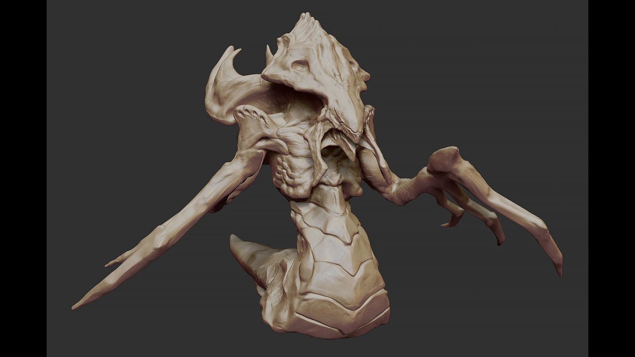Hydralisk Sculpt Timelapse Part 1 - YouTube