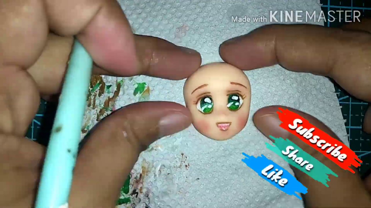 Craft 101 | DIY | How to Make Cute Chibi Head | ecartcraft - YouTube