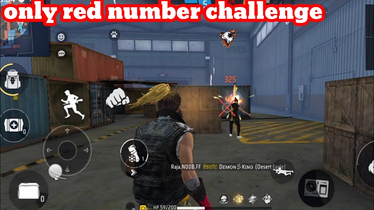 free fire red number challenge #gameplay - YouTube