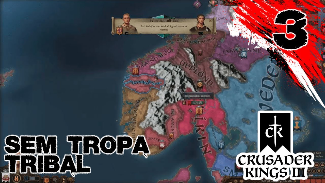 CK3 Sem Tropas e Tribal #3 - Primeiras Conquistas [Gameplay Português ...