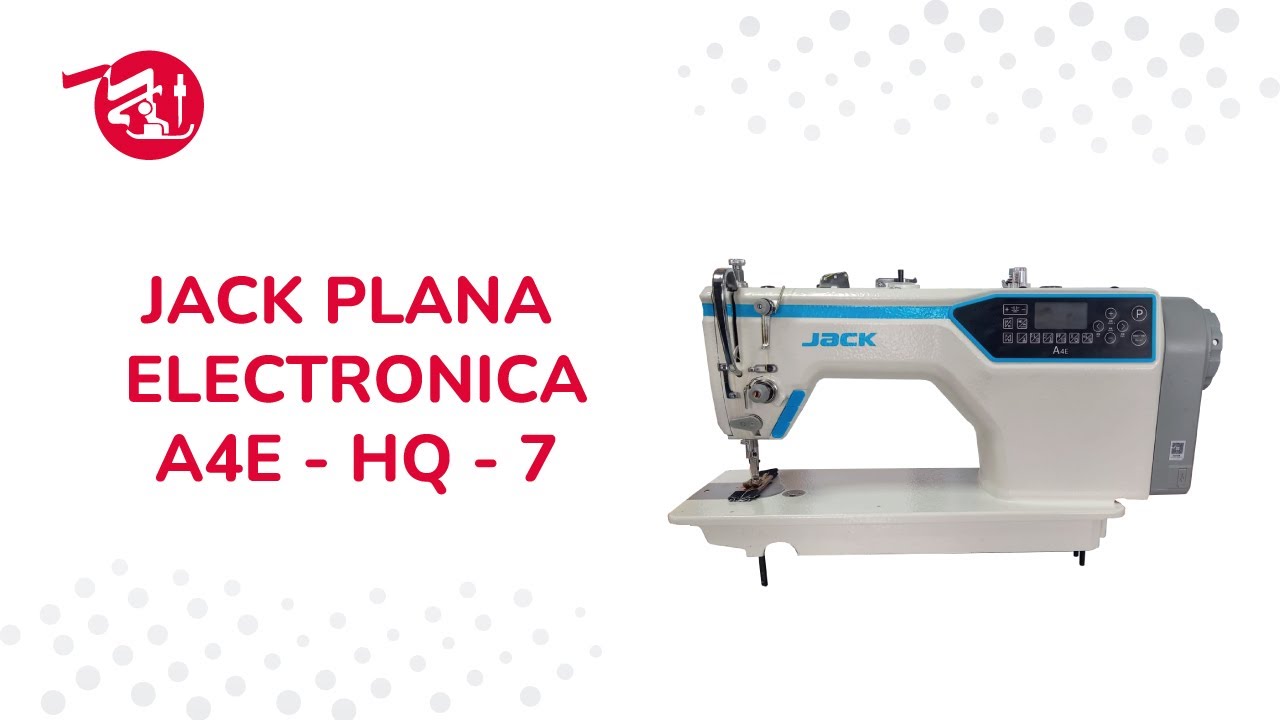 Máquina plana electrónica de trabajo pesado, marca Jack A4E - HQ - 7 - YouTube