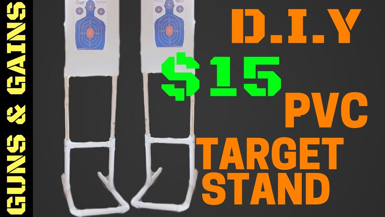 D.I.Y PVC Target Stand | Guns & Gains - YouTube