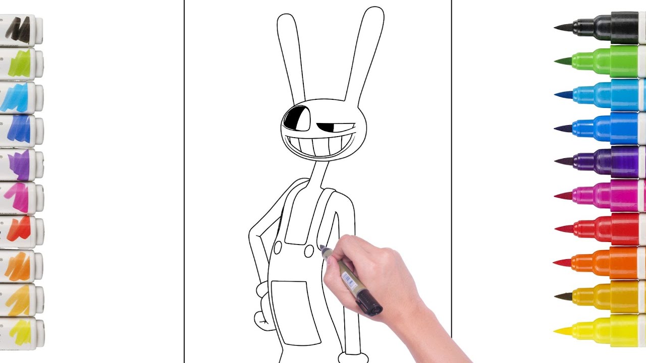 Step-by-Step: Drawing Self-Centered Jax from Amazing Digital Circus ...