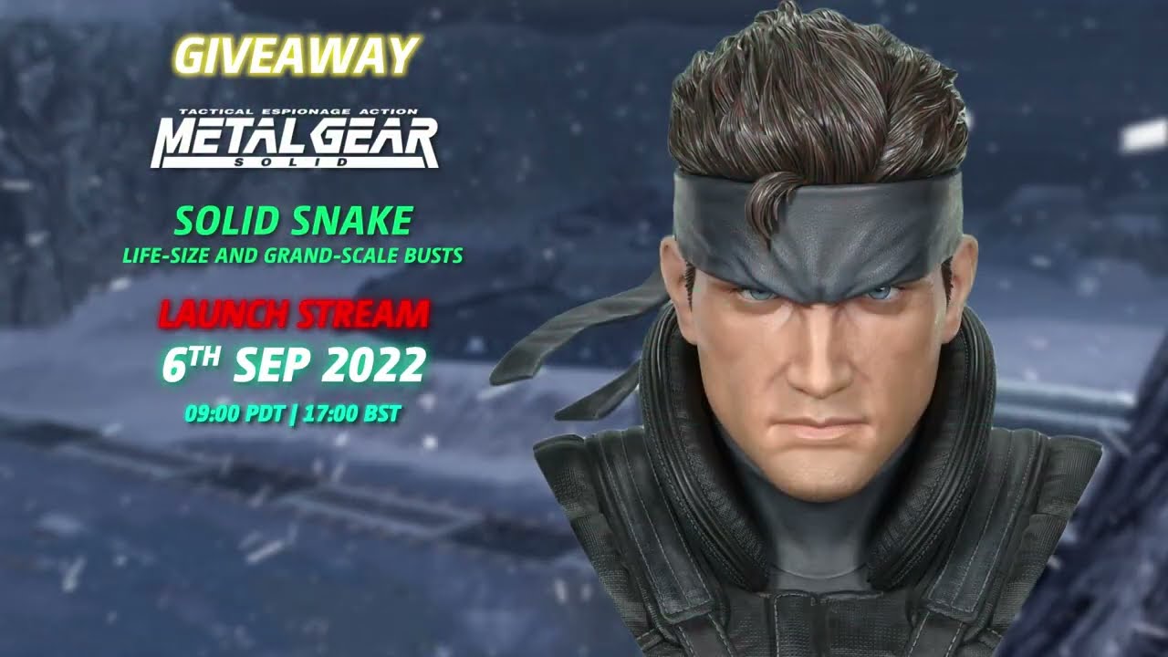 Metal Gear Solid - Solid Snake Life-Size Bust Resin Statue Giveaway ...