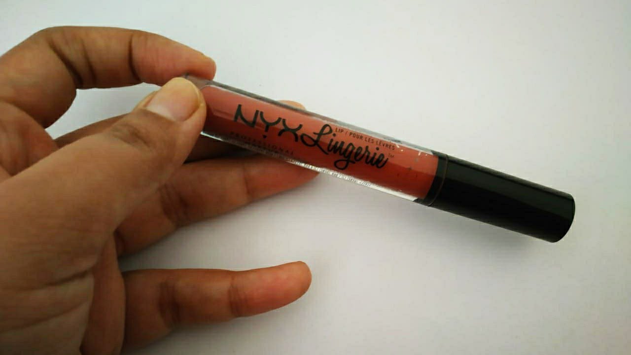 nyx lip lingerie review// nyx lip liquid lipstick// exotic shade - YouTube