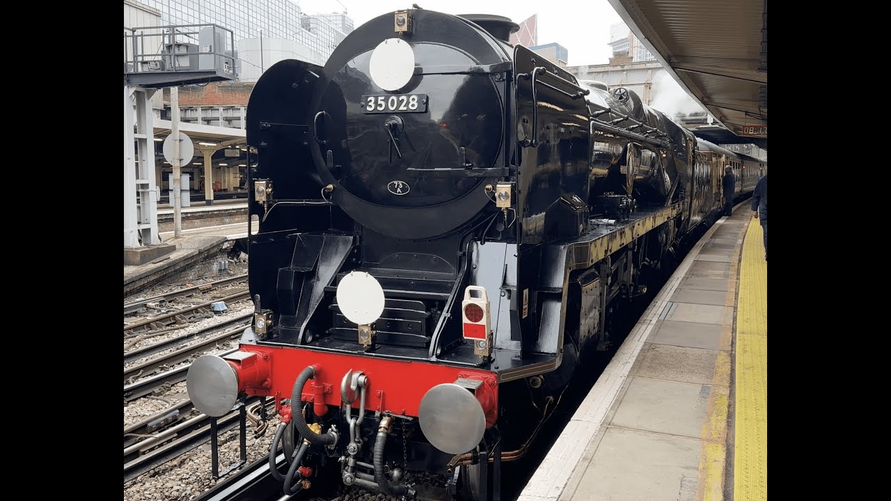 Clan Line The End of Southern Steam at Victoria 9th July 2024 4k - YouTube