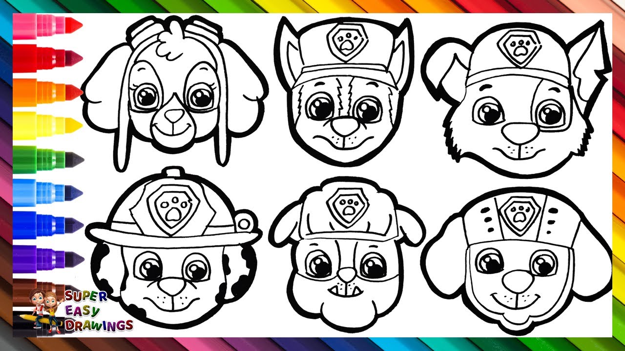 How To Draw A Paw Patrol Easy