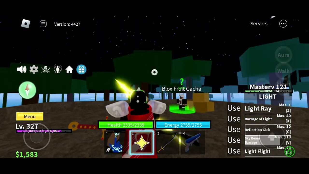 Roblox blox fruits light fruit showcase - YouTube