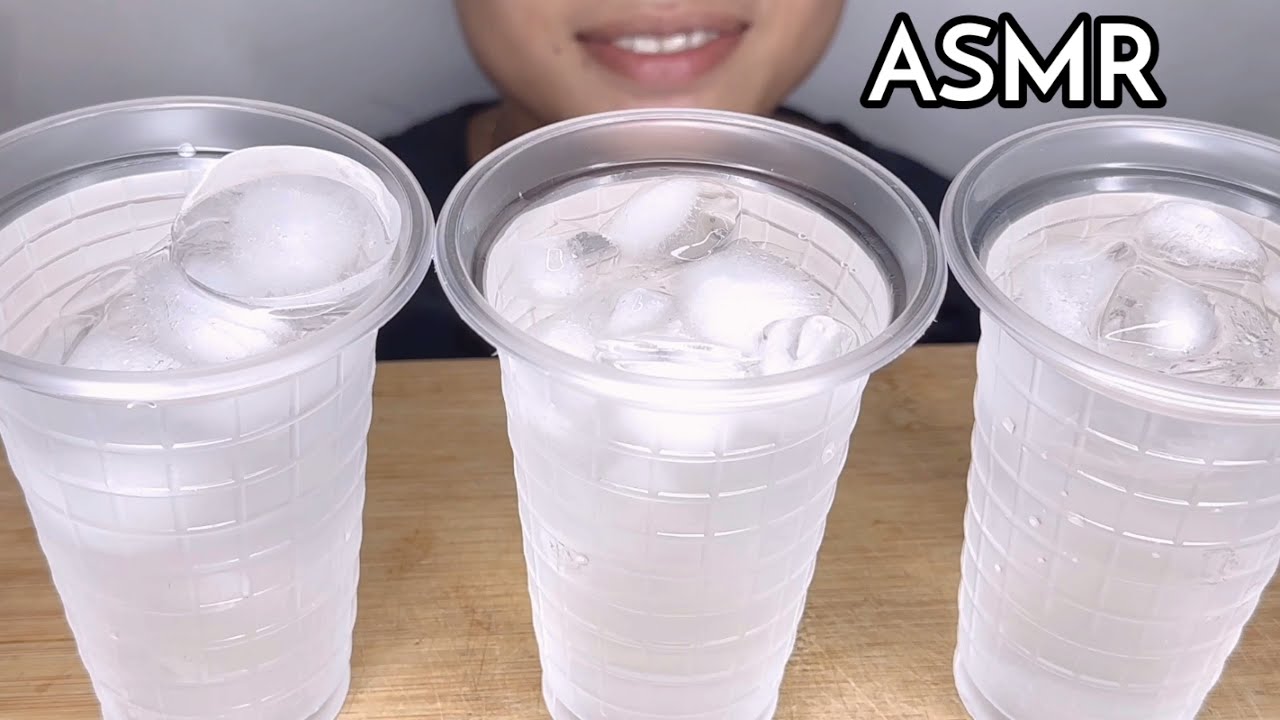 1 Minute Satisfying ASMR Drinking Cold Water 💧 The weather is so hot 🥵 ...