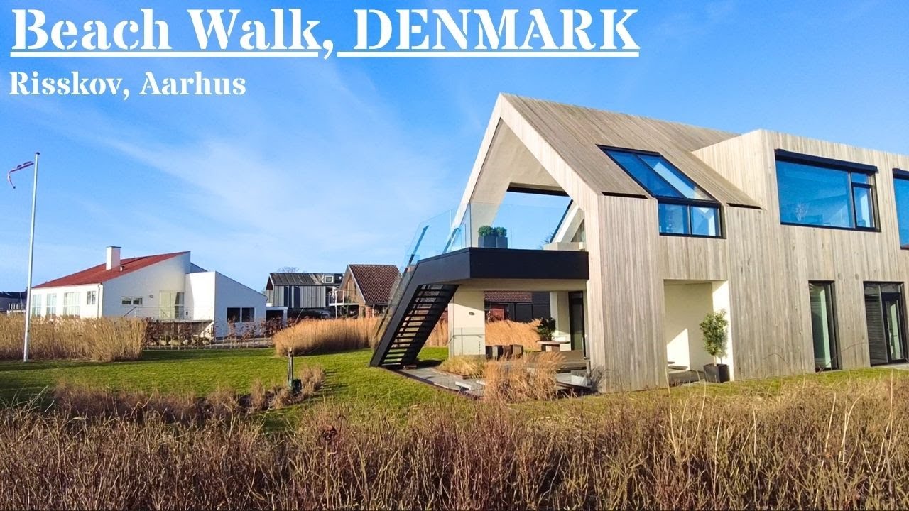 Beach Walk In Aarhus Denmark - Scandinavian Walks in 4k - Nature and ...
