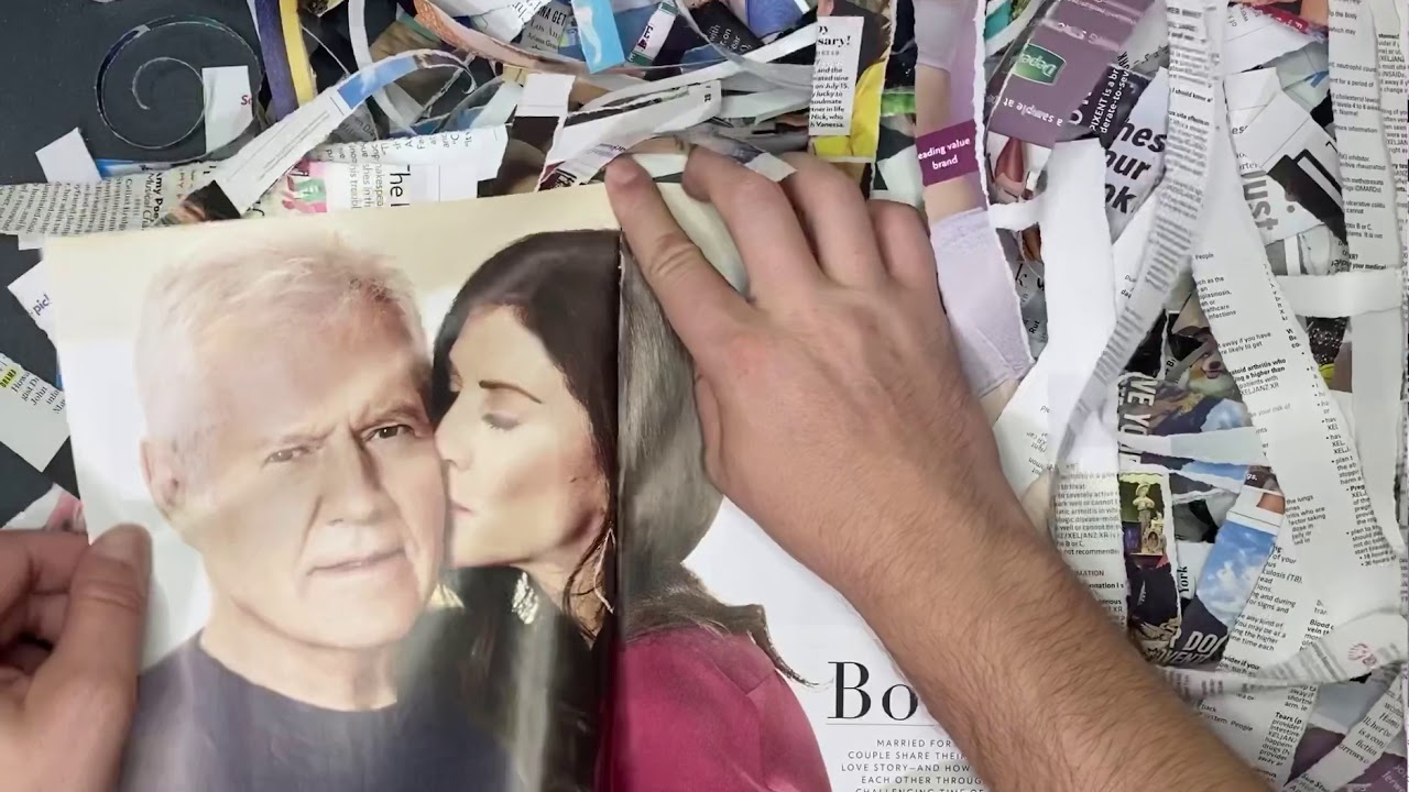 [ASMR] People magazine, tearing sounds, paper sounds (no talking) - YouTube