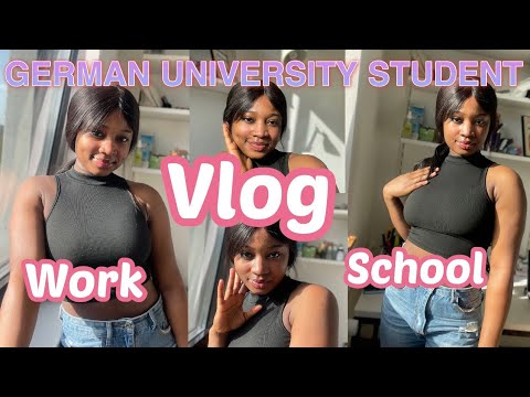 Vlog: First day of Summer Lectures and my first job in Germany// GERMAN ...