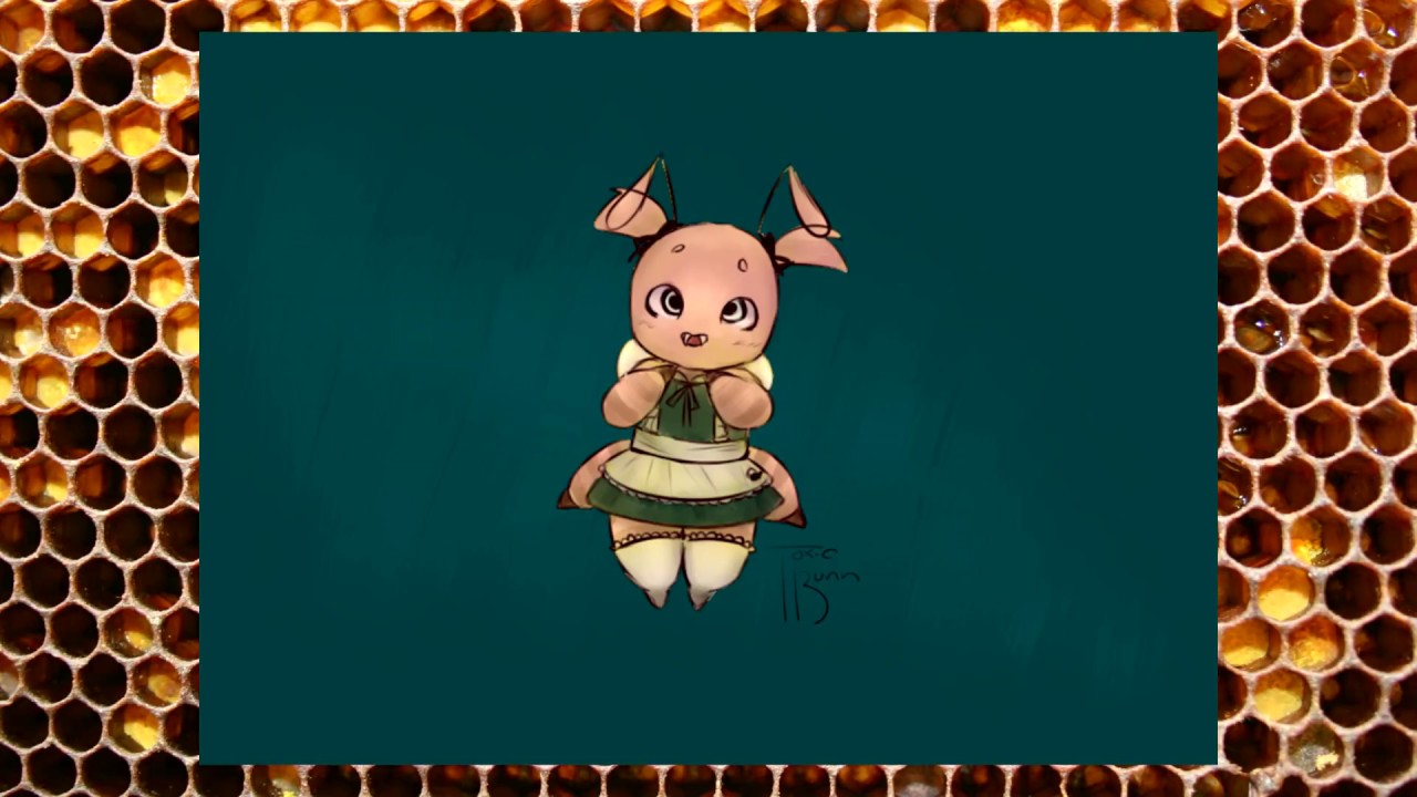 "Pink Maid Bee" - Random Anthro Generator Speedpaint - YouTube