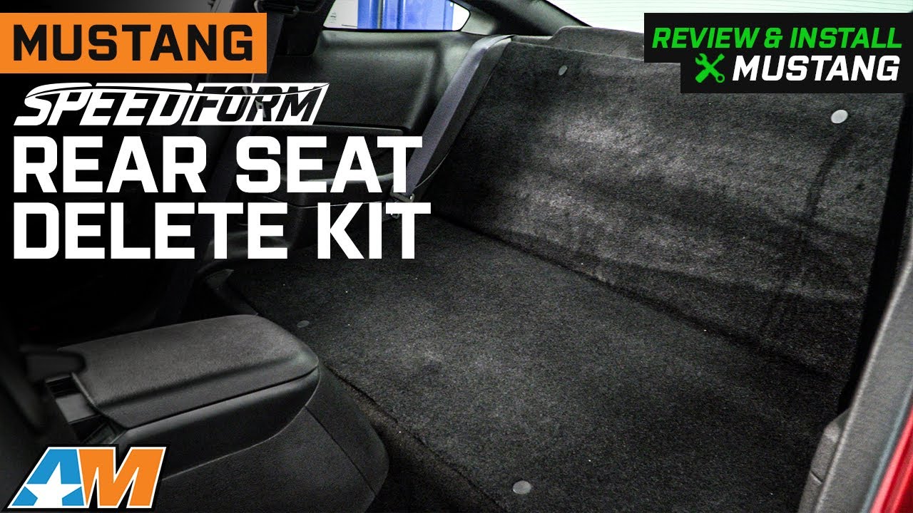 2005-2014 Mustang SpeedForm Rear Seat Delete Kit Review & Install - YouTube