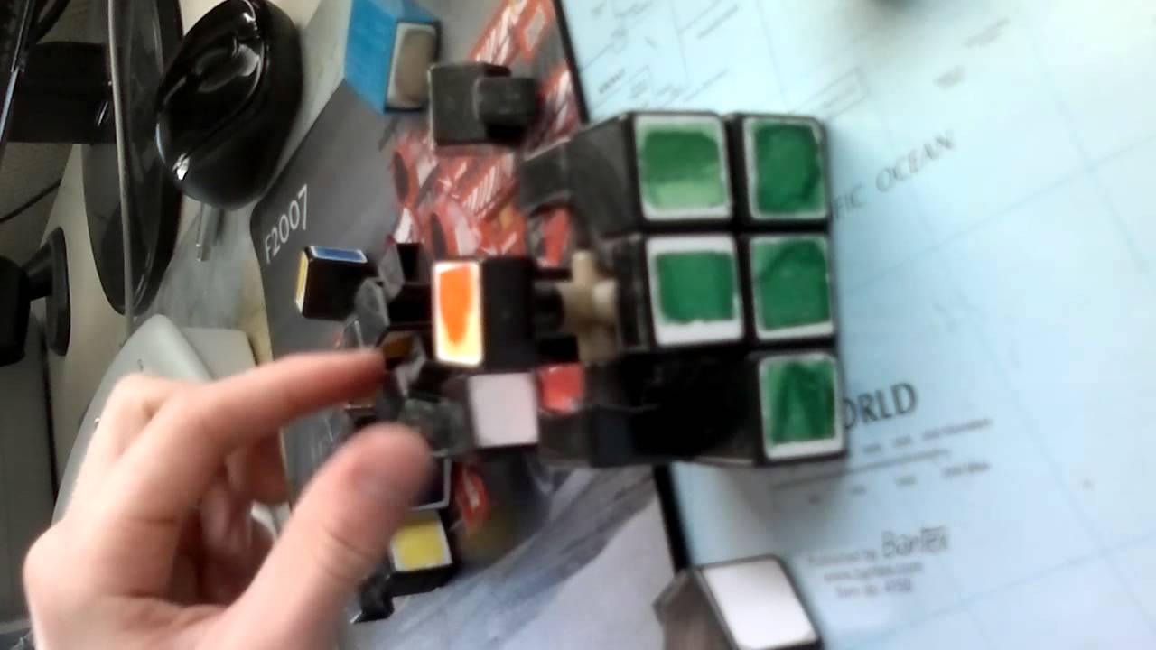 How to break up and fix the Rubik's cube 3*3*3 - YouTube