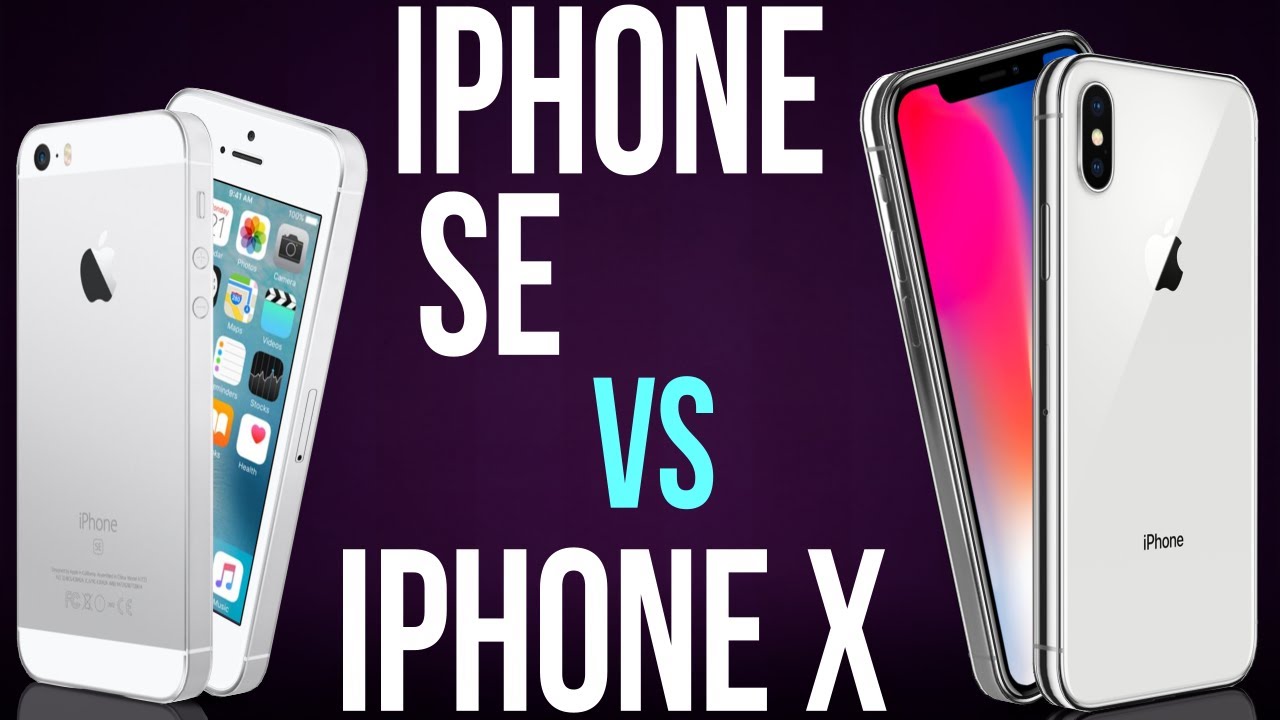 iPhone SE vs iPhone X (Comparativo) - YouTube