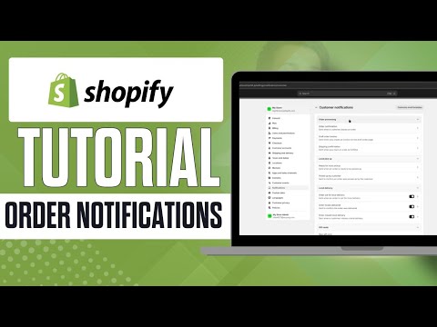 Setting Up Order Notifications in Shopify - YouTube