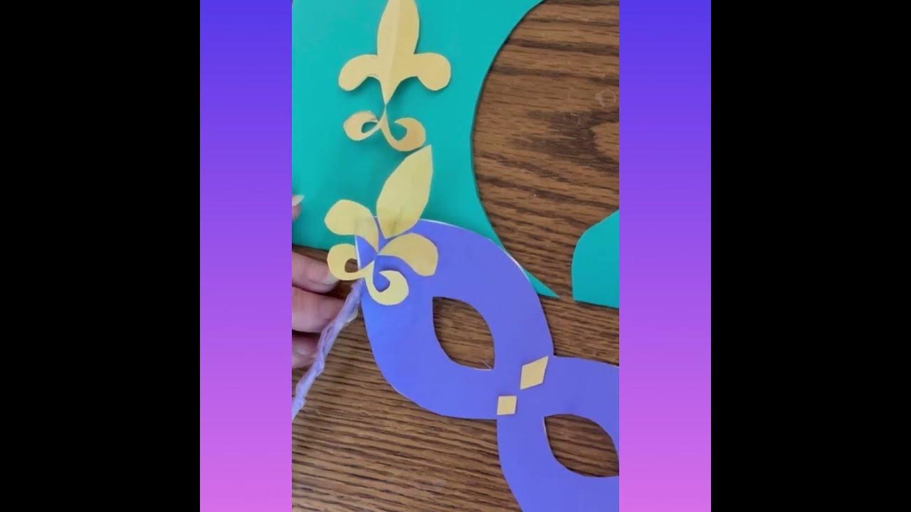 Masquerade Stem Mask Basic Steps with Cardstock & Copier Paper ...