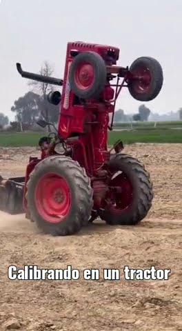 Calibrando en un tractor - YouTube