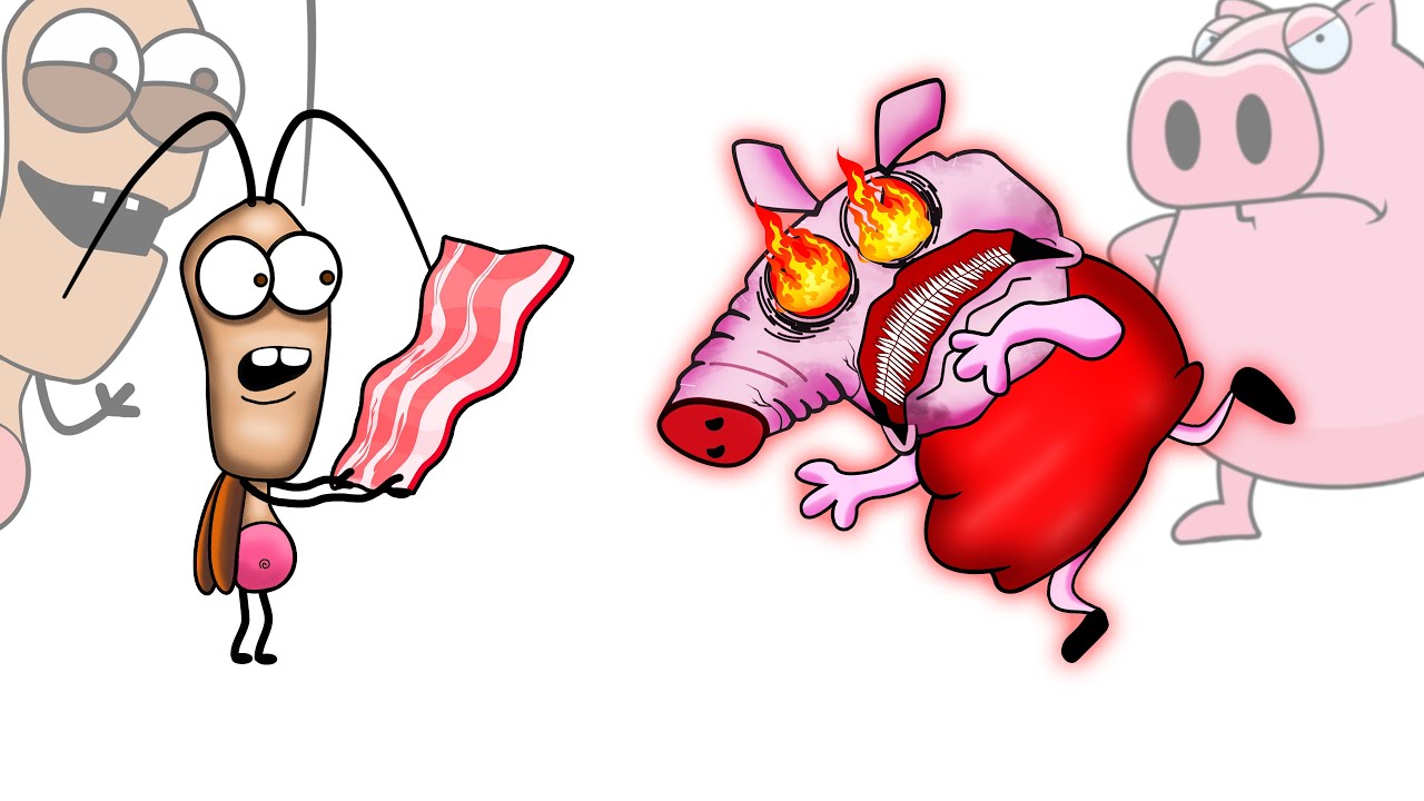 Peppa Pig Characters Kills The Mini Cockroach | Garten of Banban 3 ...
