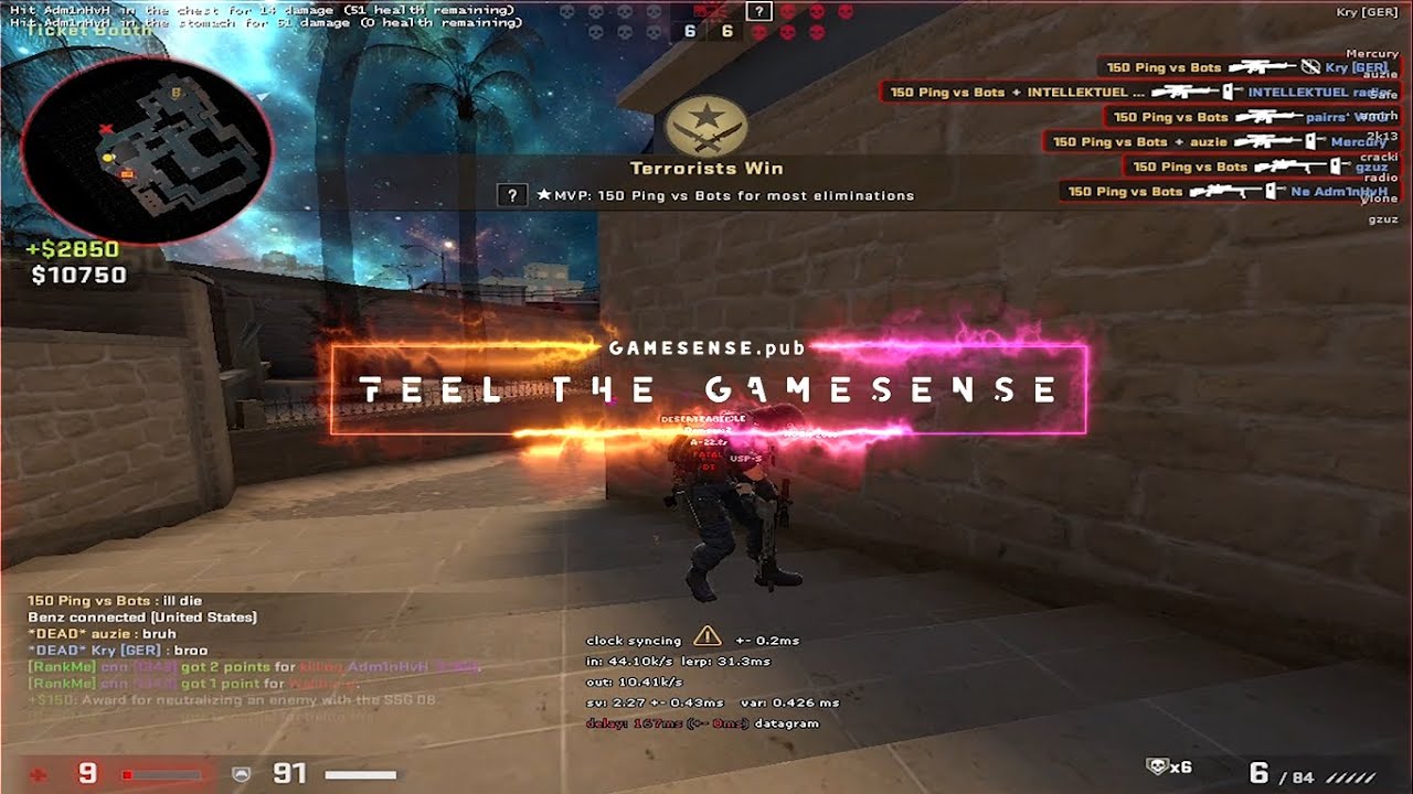 High Ping? Effortless w/ Eso(terik)Cheat/GameSense | CS:GO HvH - YouTube