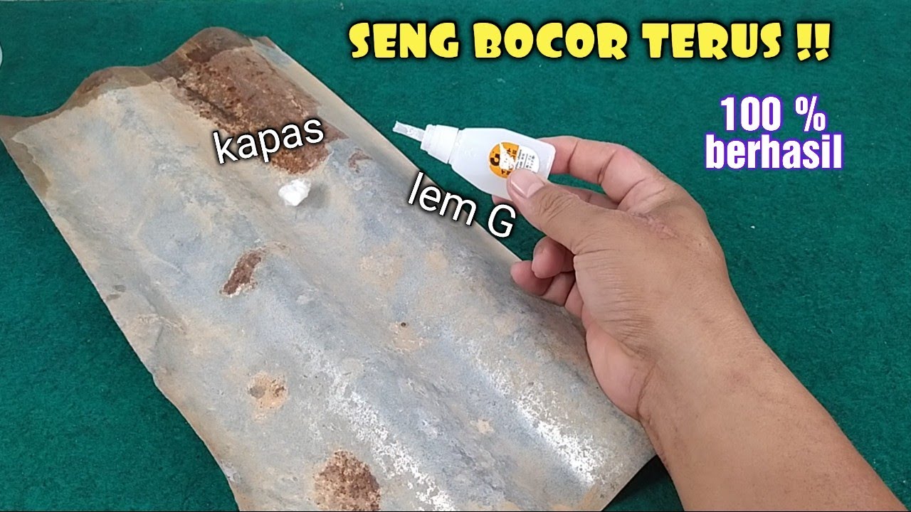 TIDAK BOCOR LAGI !! Cara menambal seng yang bocor tanpa gagal - YouTube